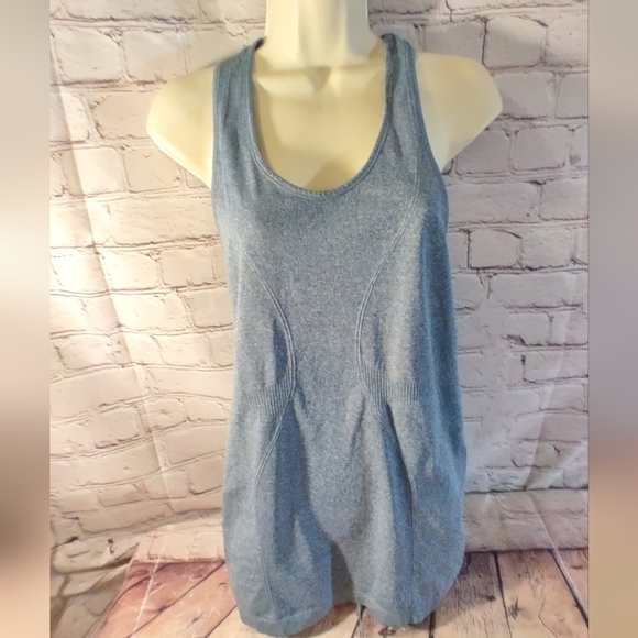 ZYIA | Tops | Zyia Active Tank Blue Large Copper Charged Racerback Tank ...